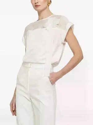 NISSA Bow Detail Blouse - White