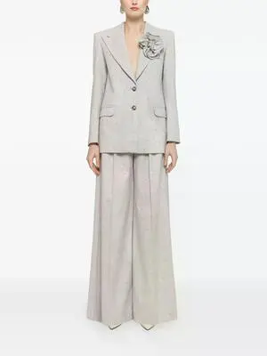 NISSA Embellished Wide-leg Palazzo Pants