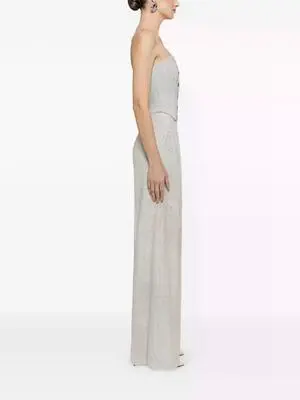 NISSA Embellished Wide-leg Palazzo Pants