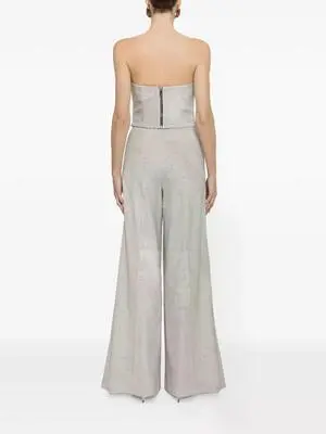 NISSA Embellished Wide-leg Palazzo Pants