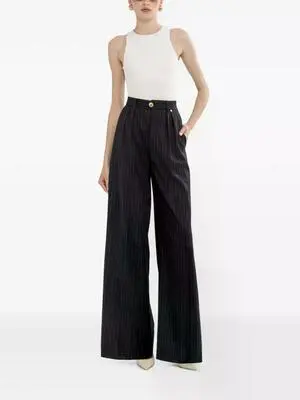 NISSA Pinstripe Palazzo Pants - Blue