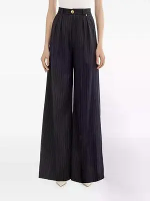 NISSA Pinstripe Palazzo Pants - Blue