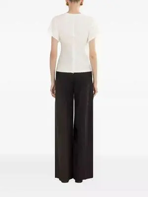 NISSA Wide-leg Linen Trousers