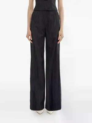 NISSA High-rise Pinstripe Trousers