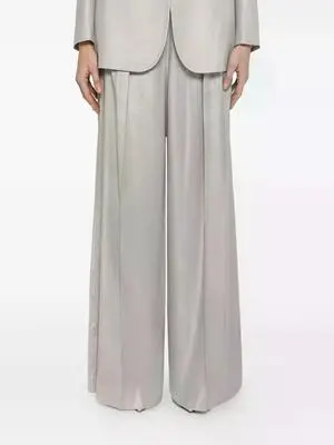 NISSA High-rise Palazzo Pants - Grey