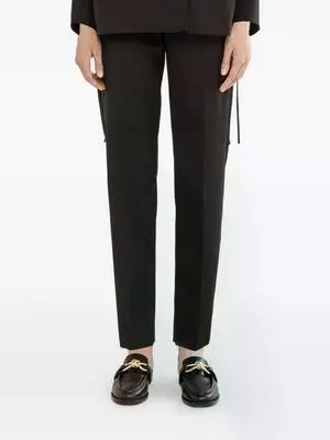 NISSA Slim Trousers - Black