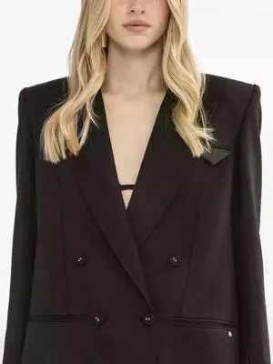 NISSA Open-back Blazer - Black
