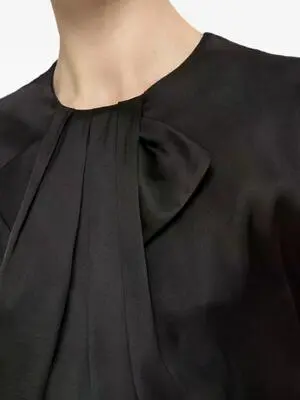 NISSA Pleat Detail Top - Black