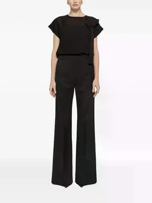 NISSA Bow Detail Blouse - Black