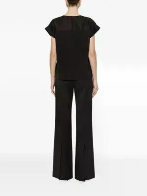 NISSA Bow Detail Blouse - Black