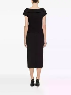 NISSA Off-shoulder Fitted Blouse