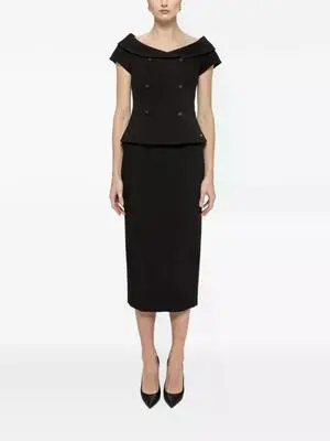 NISSA Pencil Skirt High-waisted - Black