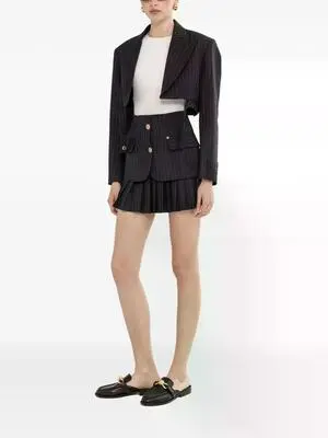 NISSA Pinstripe Cropped Blazer