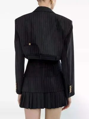 NISSA Pinstripe Cropped Blazer