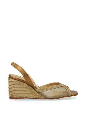 CastaÑer Betty Square-toe Wedge Espadrilles - Neutrals