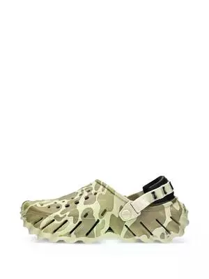 CROCS Camouflage Cut-out Clogs - Green