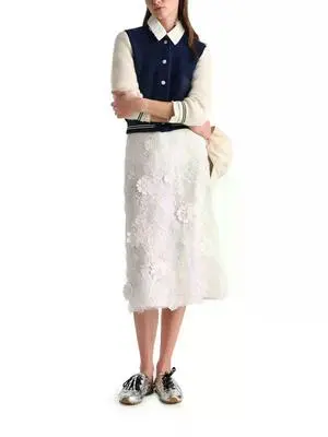 Dorothee Schumacher Floral Lace Midi Skirt