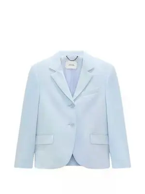 Dorothee Schumacher Hooded Single-breasted Jacket - Blue