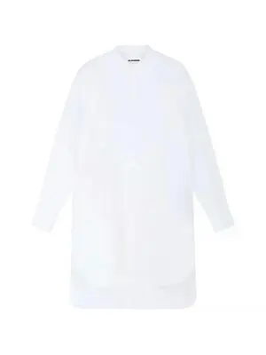 JIL SANDER Long-sleeve Cotton Shirt - White
