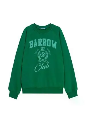 BARROW Graphic Crew-neck Sweatshirt - Green