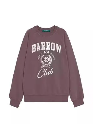 BARROW Graphic Crew-neck Sweatshirt - Purple