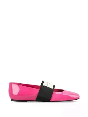 Givenchy Sliced Strap-detail Ballet Flats - Pink