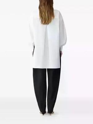 Carolina Herrera Oversized Tie-front Shirt