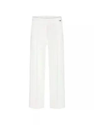 CAMBIO Front-creases Straight Trousers - White