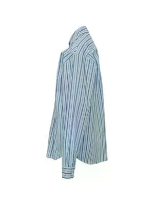 A PAPER KID Striped Pocket Shirt