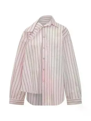 A PAPER KID Striped Over Shirt