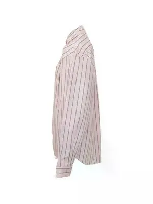 A PAPER KID Striped Over Shirt