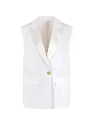 Brunello Cucinelli Single-breasted Gilet - White