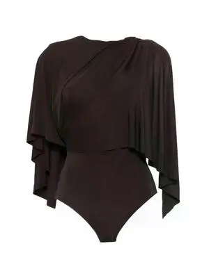 Christopher Esber Draped Bodysuit - Brown
