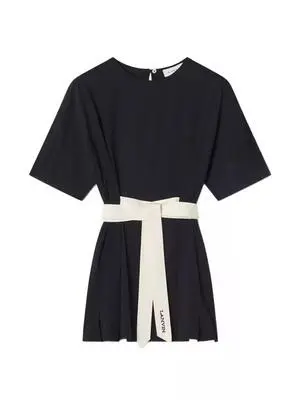 LANVIN Tie-detail Top - Black