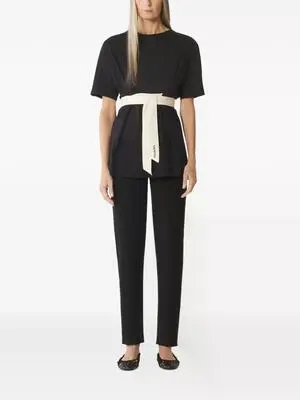 LANVIN Tie-detail Top - Black