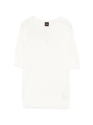 BOSS Fiaffu Short-sleeve T-shirt - Neutrals