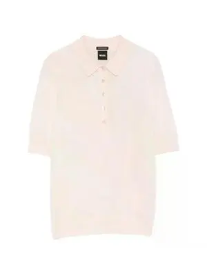 BOSS Fidenka Buttoned Polo Shirt - Pink