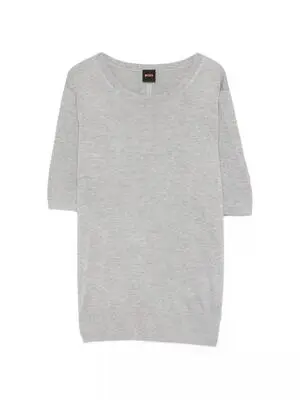 BOSS Fiaffu Round-neck T-shirt - Grey