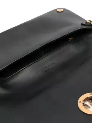 Pinko Medium Love Bag Click Soft Horizontal Clutch - Black