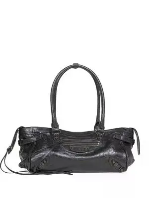 Balenciaga Le City Zip-up Shoulder Bag - Black