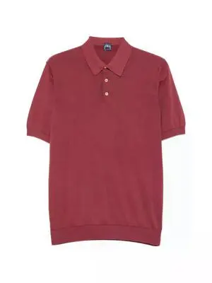 Fedeli Short-sleeve Polo Shirt - Red