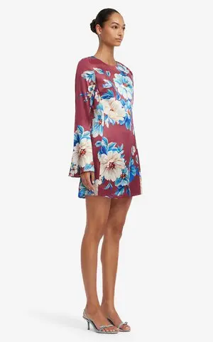 LEO LIN Suzanne Silk Mini Dress