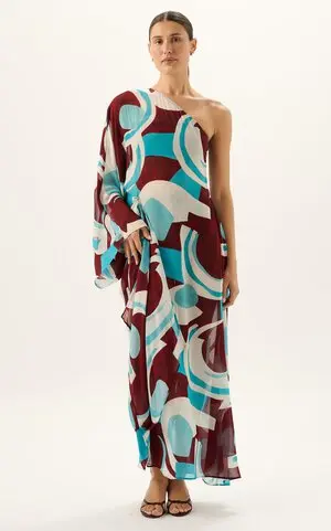 ROAME Celina One-shoulder Kaftan