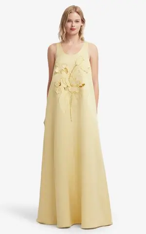 LEO LIN Charlene Applique Gown