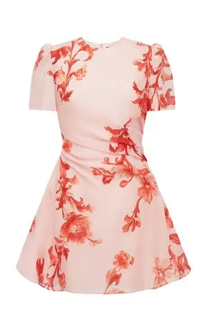 LEO LIN Elyse Linen Blend Mini Dress - Pink