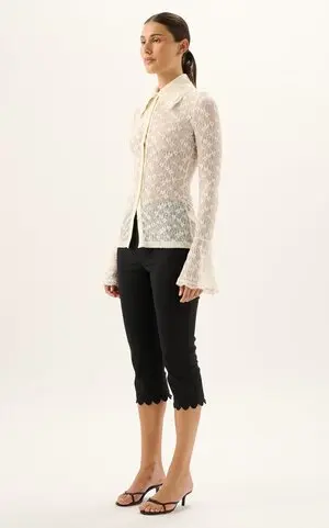ROAME Daisie Lace Button Up Shirt