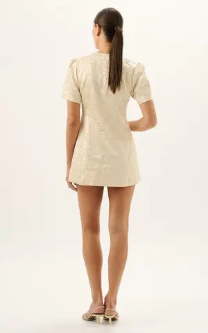 ROAME Carrington Button-front Mini Dress