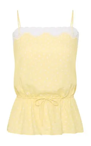ROAME Tansy Lace-trimmed Cami - Yellow