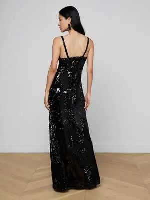 L'Agence Sayla Sequin Gown