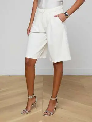 L'Agence Akasha Bermuda Short - Ivory